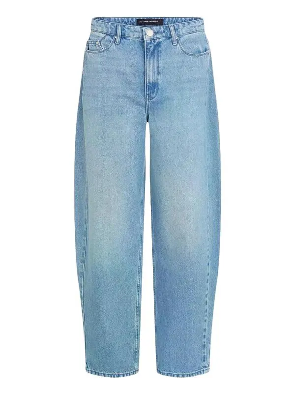 Karl Lagerfeld Barrel-leg Jeans - Blue