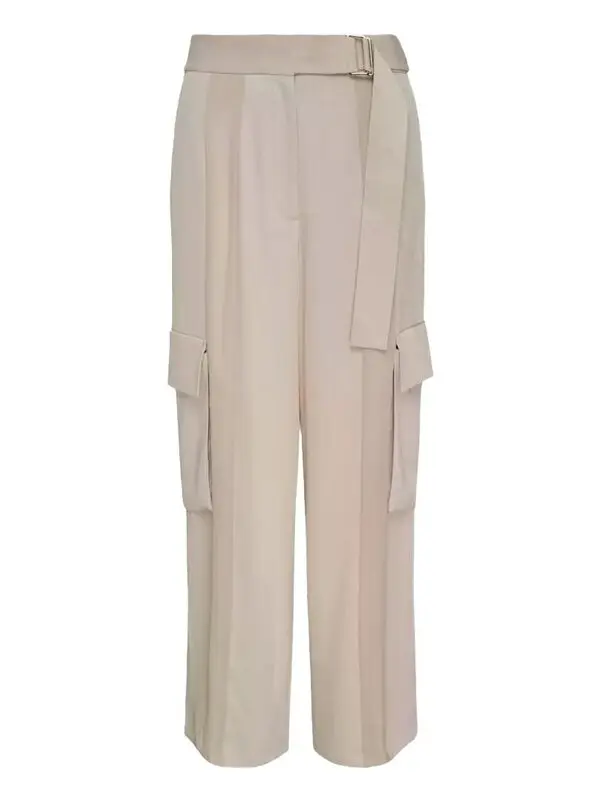 CLUB21 COLLECTION Belted Stephanie Trousers - Neutrals