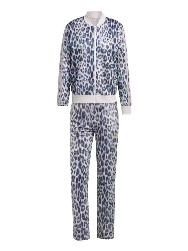 Adidas Leopard-print Tracksuit - Blue