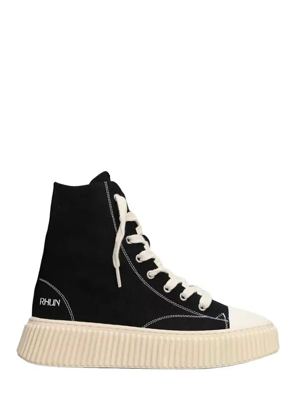 RHUN High-top Platform Sneakers - Black