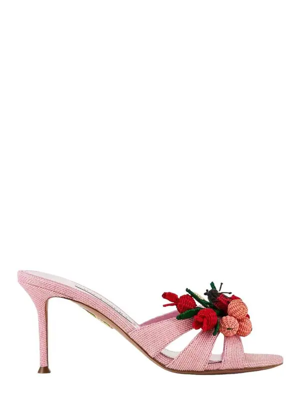 AQUAZZURA Botanica Heeled Sandals - Pink