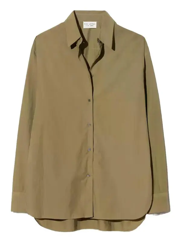 NILI LOTAN Amante Poplin Shirt - Green