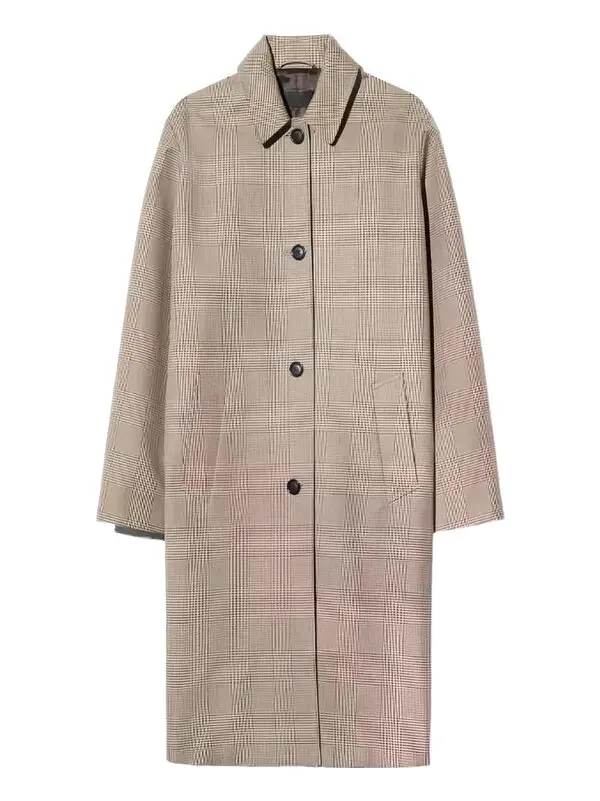 NILI LOTAN Watson Checked Duster Coat - Neutrals