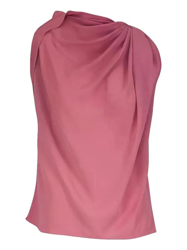 Michael Kors Draped Sleeveless Blouse - Pink