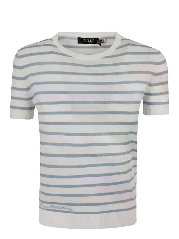 Ralph Lauren Striped Knit T-shirt - White