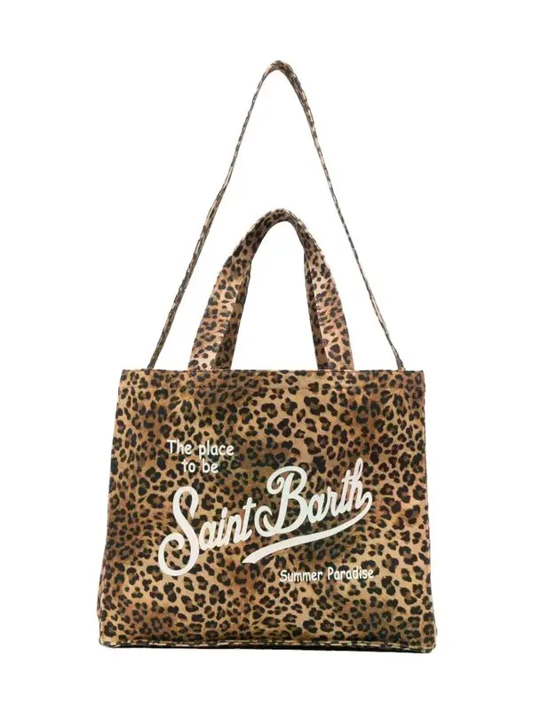 MC2 SAINT BARTH Leopard-print Tote Bag - Neutrals