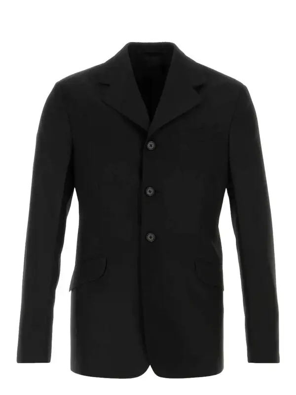 JIL SANDER Single-breasted Notched-lapels Blazer - Black