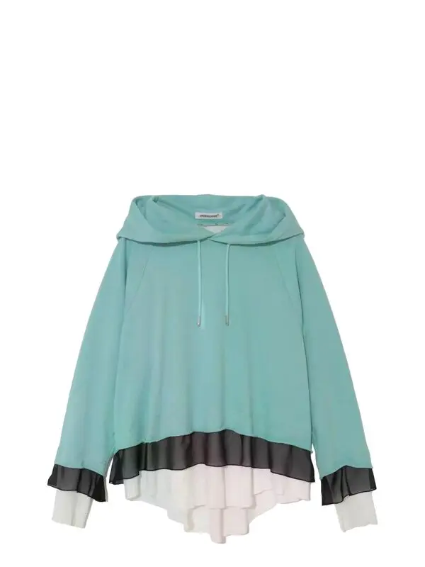 Undercover Layered Ruffled Hoodie - Blue