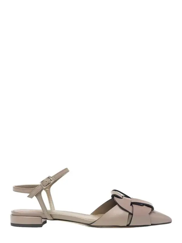 SCAROSSO Amanda Woven Pumps - Brown