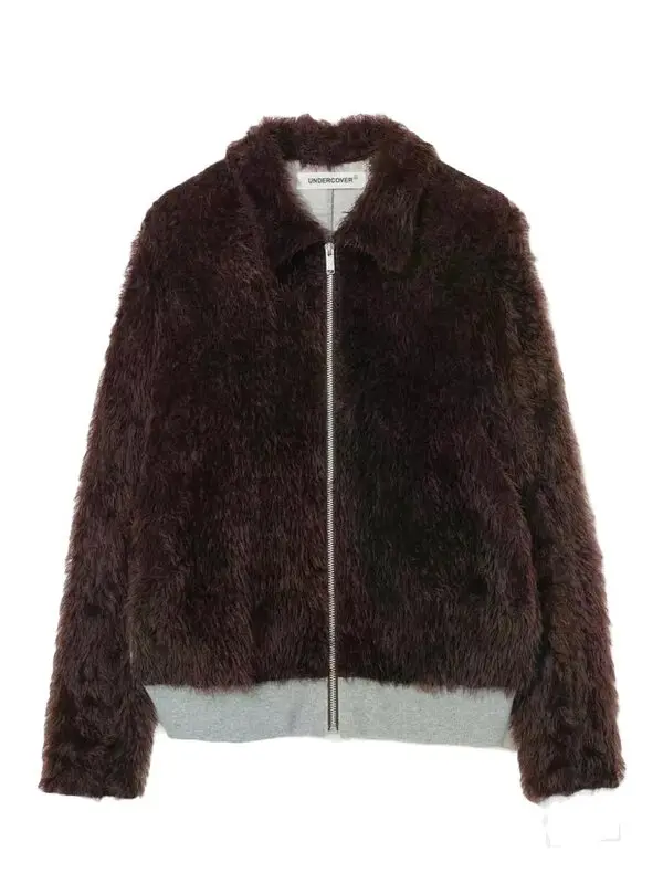 Undercover Faux-fur Panelled Jacket - Brown