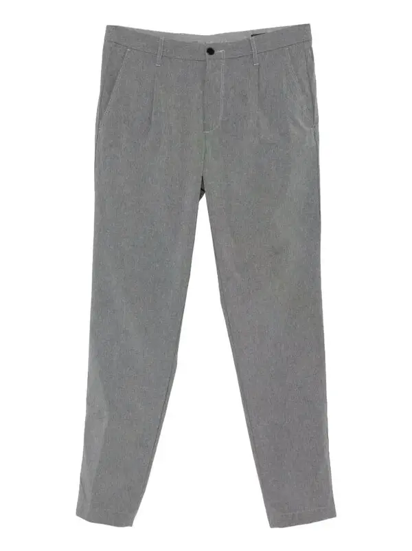 Karl Lagerfeld Kl-calvin Zip-up Trousers - Grey