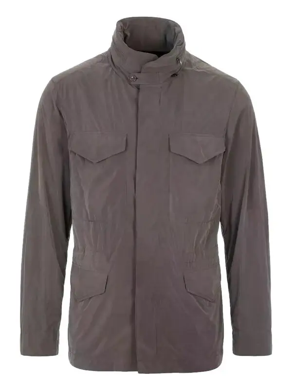MONTECORE Field Jacket With Drawstring Waist - Grey