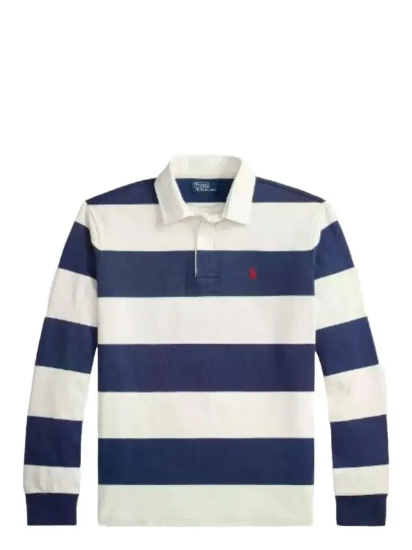 Polo Ralph Lauren Striped Long-sleeve Rugby Shirt - Blue