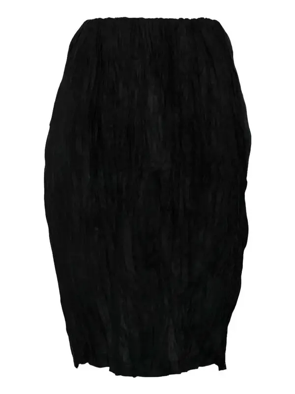 TOTEME Crinkled Mini Skirt - Black