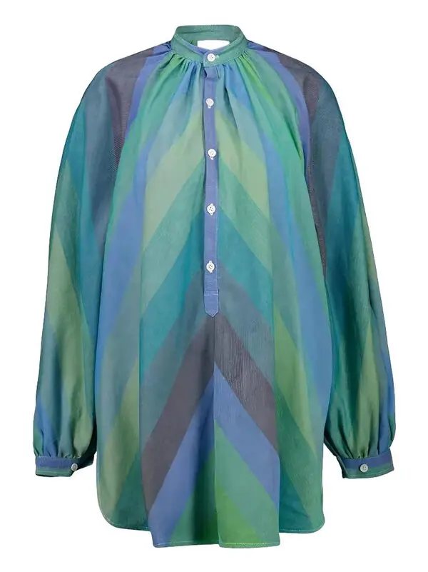MARRAKSHI LIFE Touareg Striped Tunic - Blue