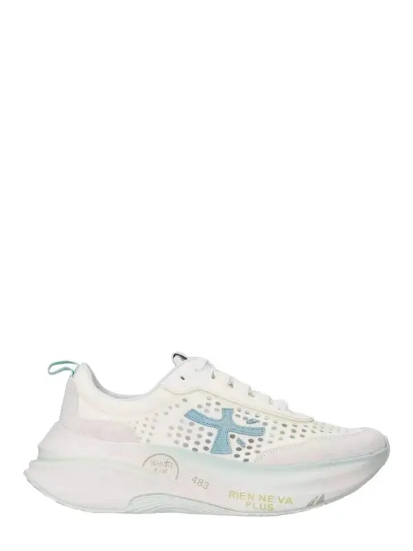 Premiata Perforated-detail Sneakers - White