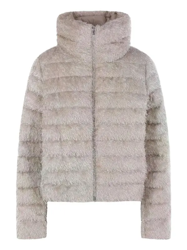 Herno Quilted Faux-fur Jacket - Neutrals