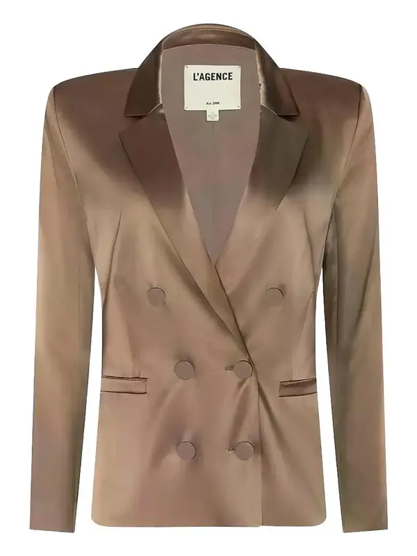 L'Agence Sena Double-breasted Blazer - Brown