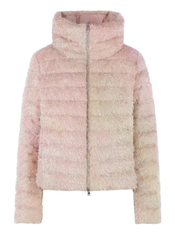 Herno Quilted Faux-fur Coat - Pink