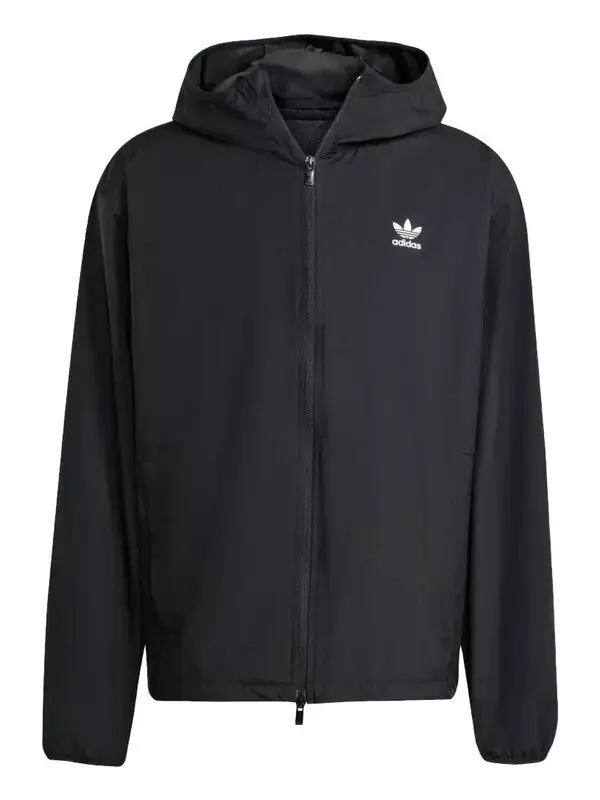Adidas Trefoil Logo-print Jacket - Black