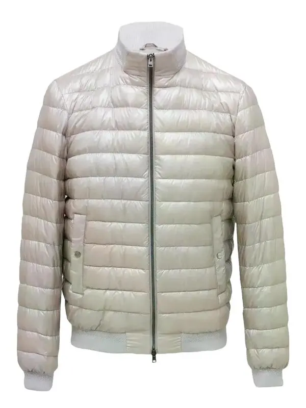 Herno Quilted Zip-up Jacket - Neutrals