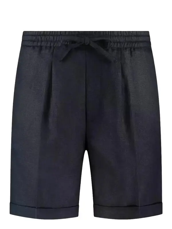 AURELIEN Seaside Linen Shorts - Blue