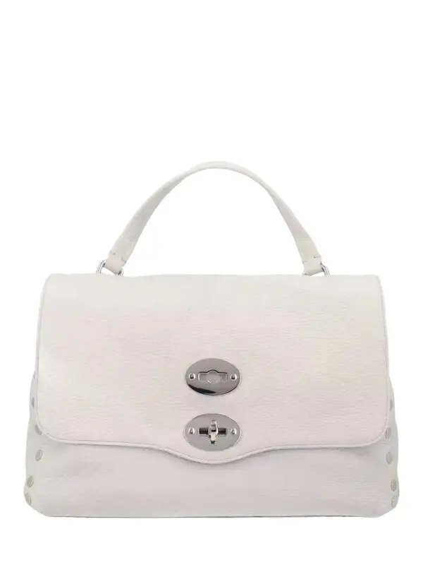 ZANELLATO Small Postina® Stud-embellished Leather Tote Bag - Grey