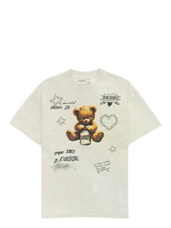 DOMREBEL Treats Graphic-print T-shirt - Neutrals