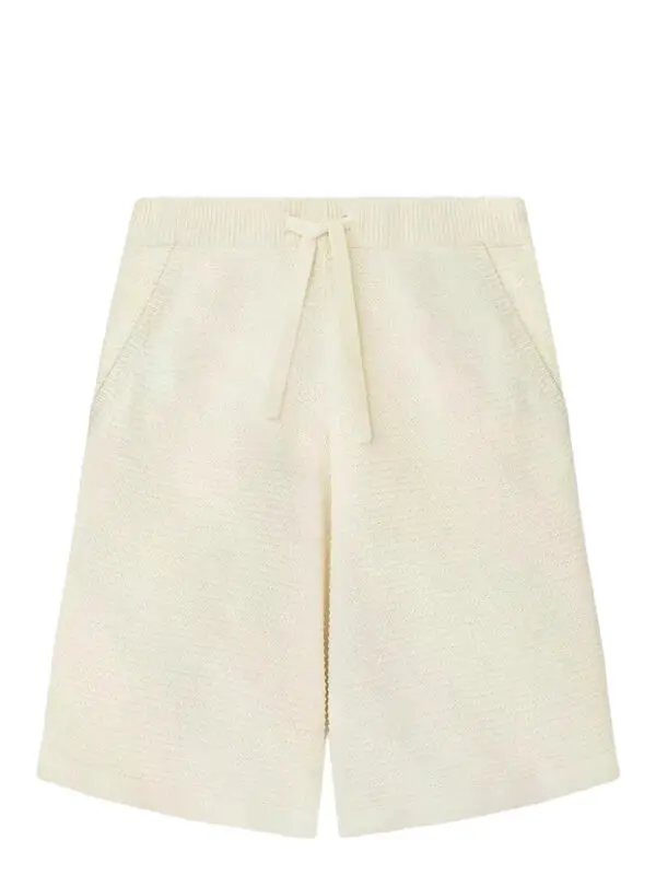 Nanushka Fico Drawstring Knitted Shorts - Neutrals