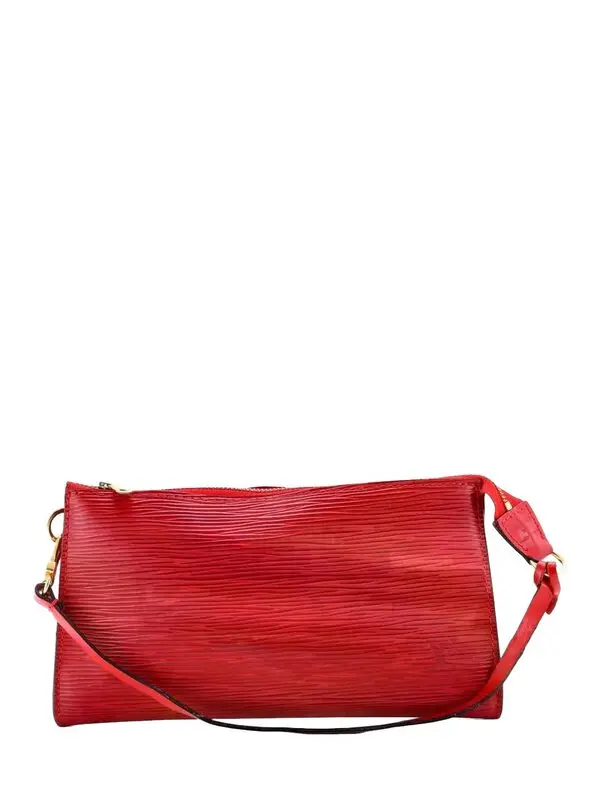 LOUIS VUITTON Pochette Accessoires Epi Leather Clutch - Red