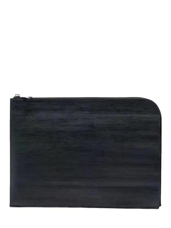 LOUIS VUITTON 2016 Epi Pochette Jour Gm Clutch - Black
