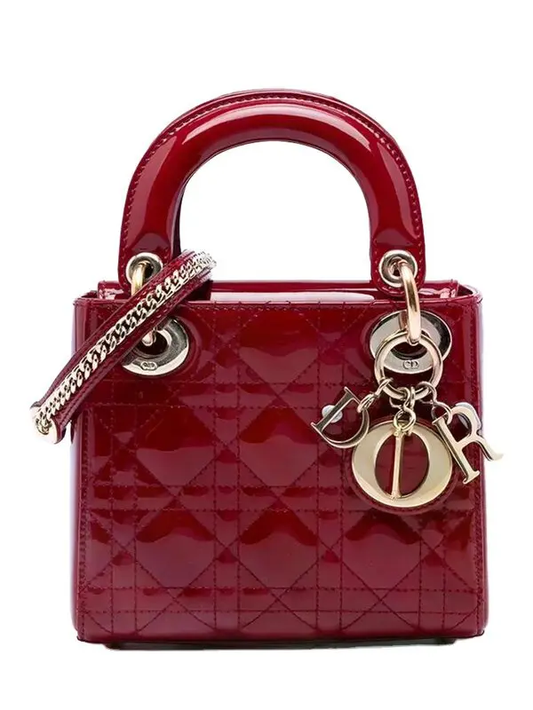Dior Mini Lady Satchel - Red