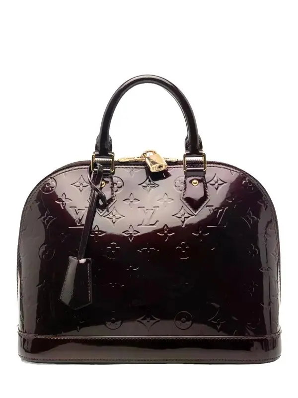LOUIS VUITTON 2000-2026 Monogram Vernis Alma Pm Handbag - Purple