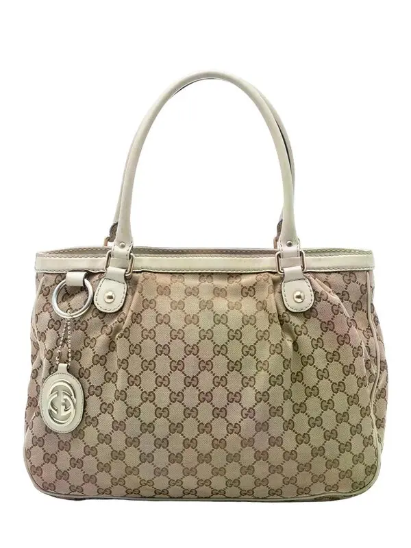Gucci Gg Canvas Sukey Tote Bag - Brown