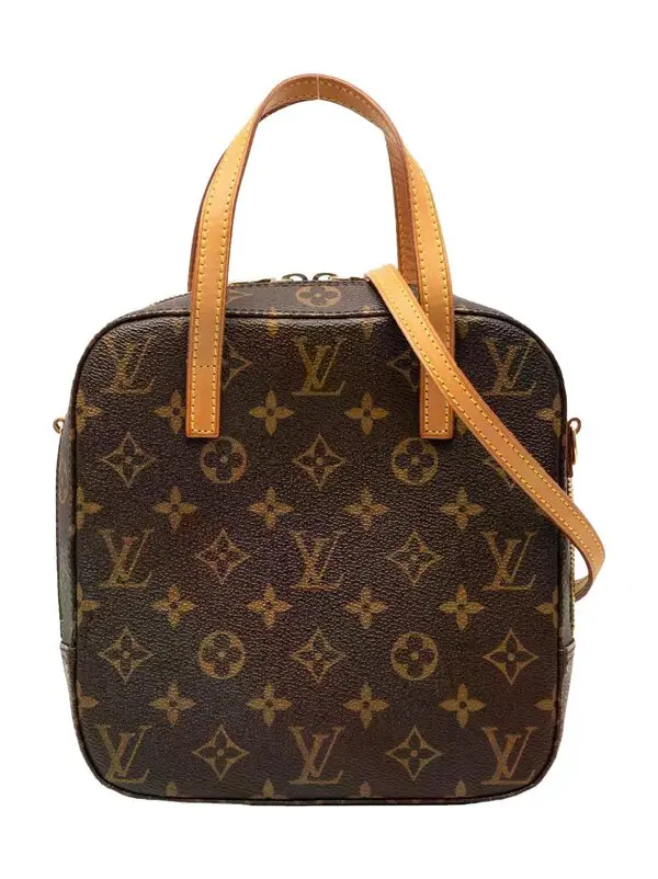 LOUIS VUITTON 2004 Monogram Spontini Satchel - Brown