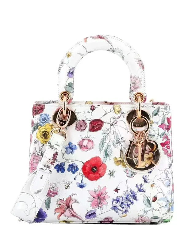 Dior My Abcdior Lady Printed Leather Small Satchel - Multicolour