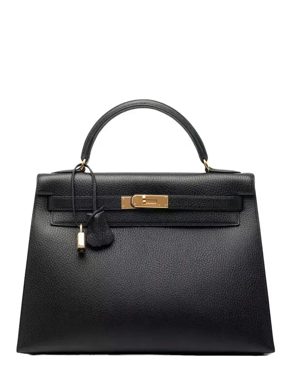 Hermès 1998 Ardennes Kelly Sellier 32 Satchel - Black