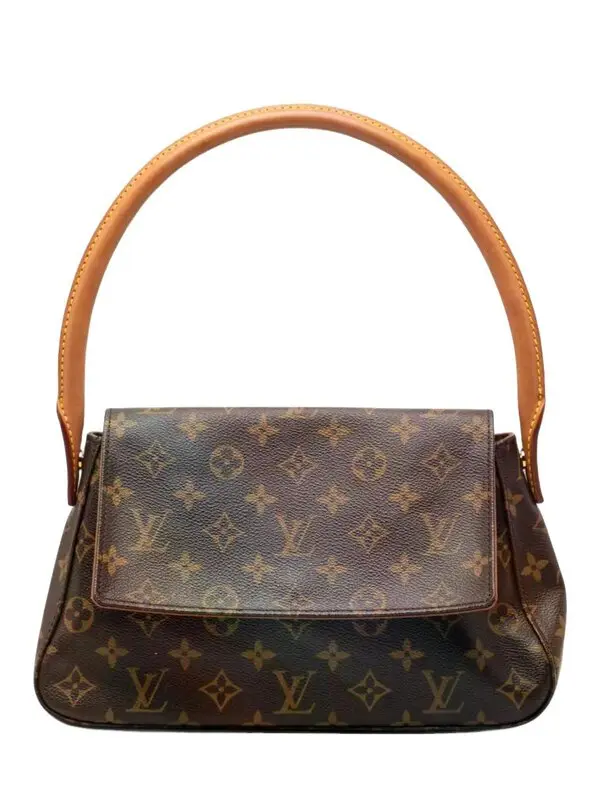 LOUIS VUITTON 2003 Monogram Mini Looping Shoulder Bag - Brown