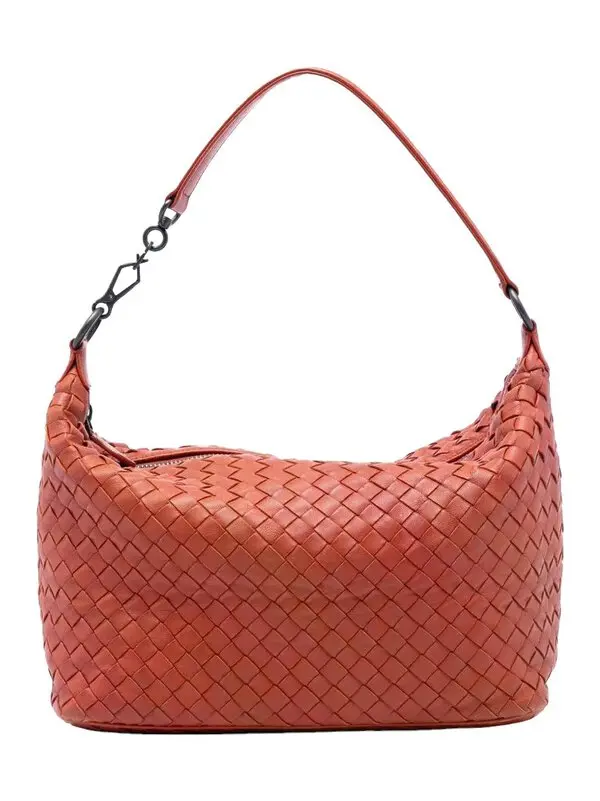 Bottega Veneta Nappa Intrecciato Shoulder Bag - Brown