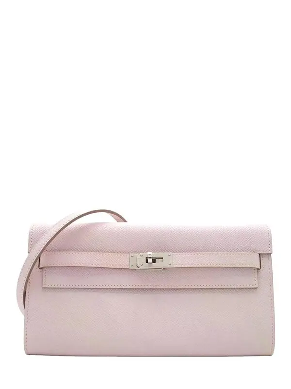 Hermès 2024 Epsom Kelly To Go Wallet Crossbody Bag - Pink
