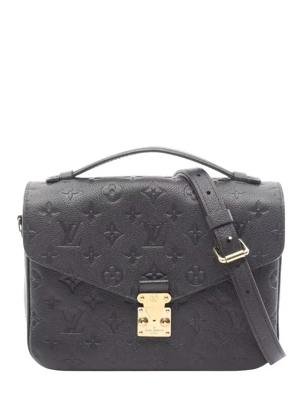 LOUIS VUITTON Monogram Empreinte Pochette Metis Satchel 2010-2026 - Black