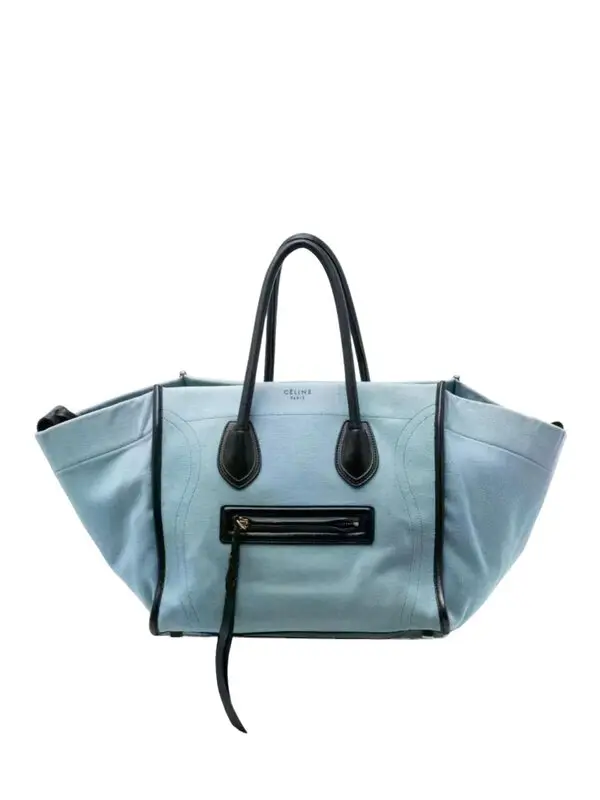 Celine 2015 Medium Denim Phantom Luggage Tote Bag - Blue