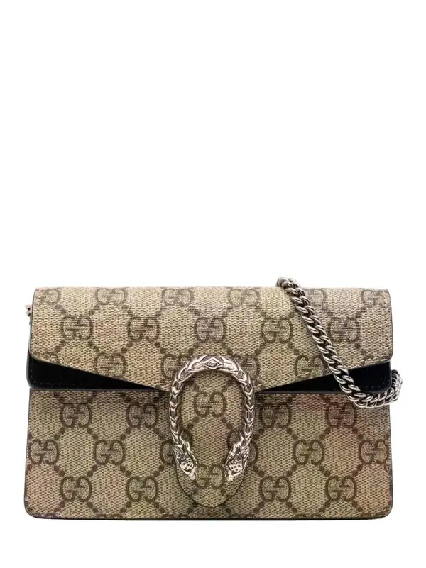 Gucci Mini Gg Supreme Dionysus Crossbody Bag - Neutrals
