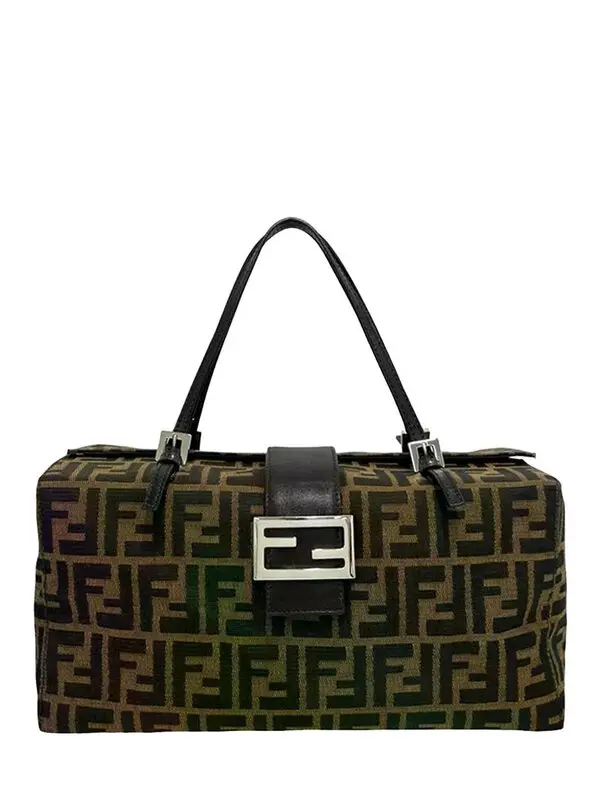 Fendi Zucca Canvas Bento Box Bag - Brown