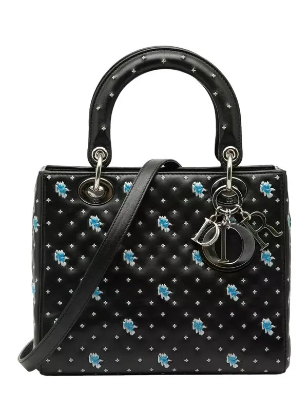 Dior 2015 Medium Lady Satchel - Black