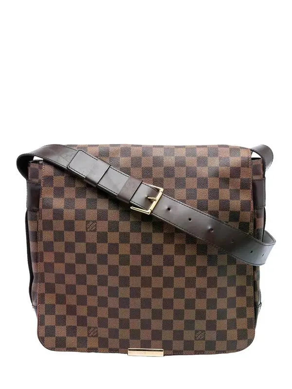 LOUIS VUITTON 2004 Damier Ebene Abbesses Crossbody Bag - Brown