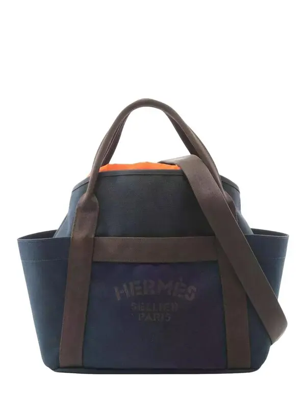 Hermès 2021 Toile Sac De Pansage Grooming Tote Bag - Blue