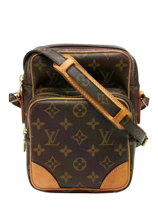 LOUIS VUITTON 2004 Monogram Amazone Crossbody Bag - Brown