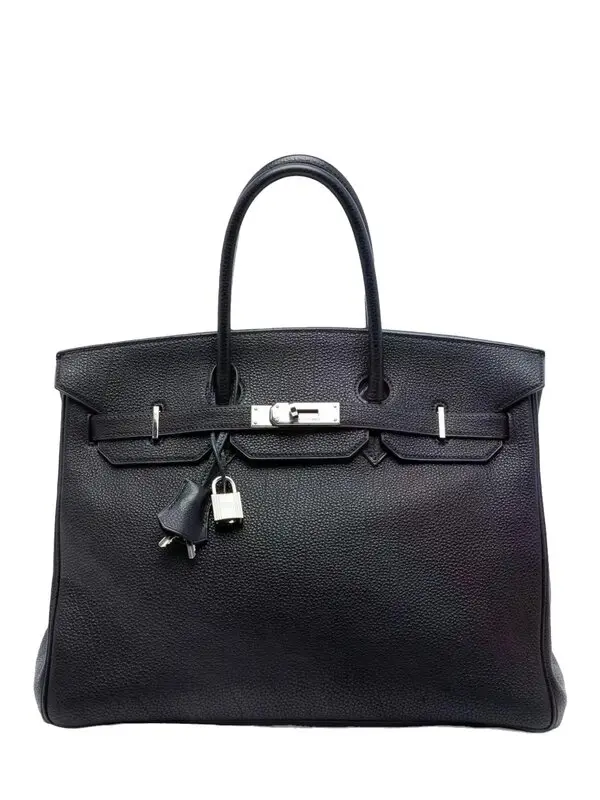 Hermès 2003 Togo Birkin Retourne 35 Handbag - Black