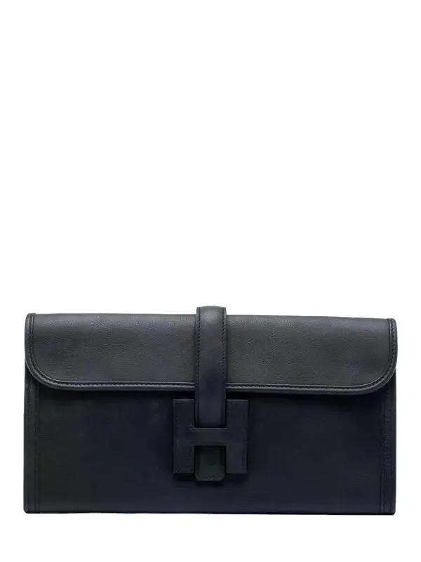 Hermès Evercolor Jige Elan 29 Clutch Bag - Black